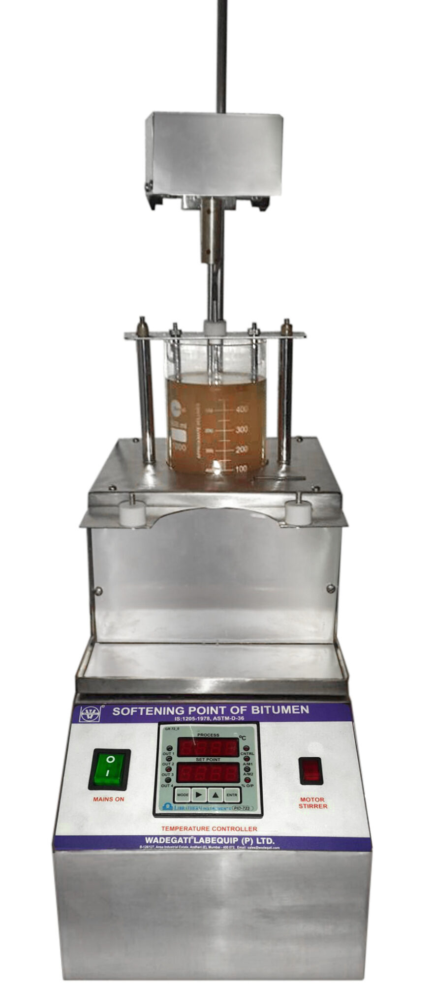 SOFTENING POINT OF BITUMEN (RING & BALL APPARATUS) - Wadegati